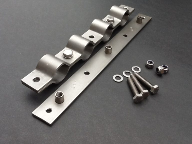 Multi Pipe Clamp Stainless Steel 35mm Diameter Four Ports