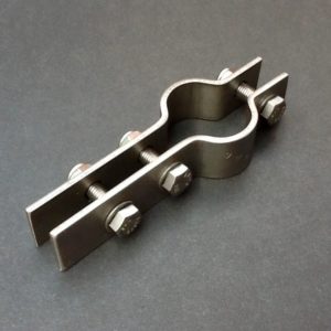 Stainless Steel Pipe Support Bracket 25mm Diameter Port / 25mm X 3mm
