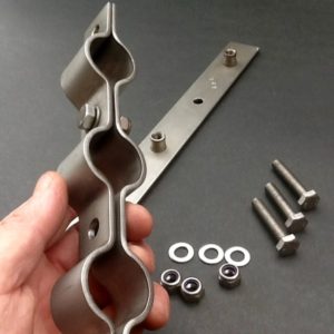 Mechanical Multi Pipe Clamp Stainless Steel 25mm Diameter / Four Ports