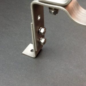 Offset Pipe Clamp Bracket 25mm Adjustable Stainless Steel 316L