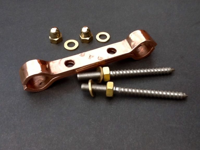Classic Shower Plumbing Bracket 150mm Spacing Solid Copper