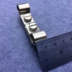Double P Clip Fasteners Brass For 3/8” Outside Diameter Pipes